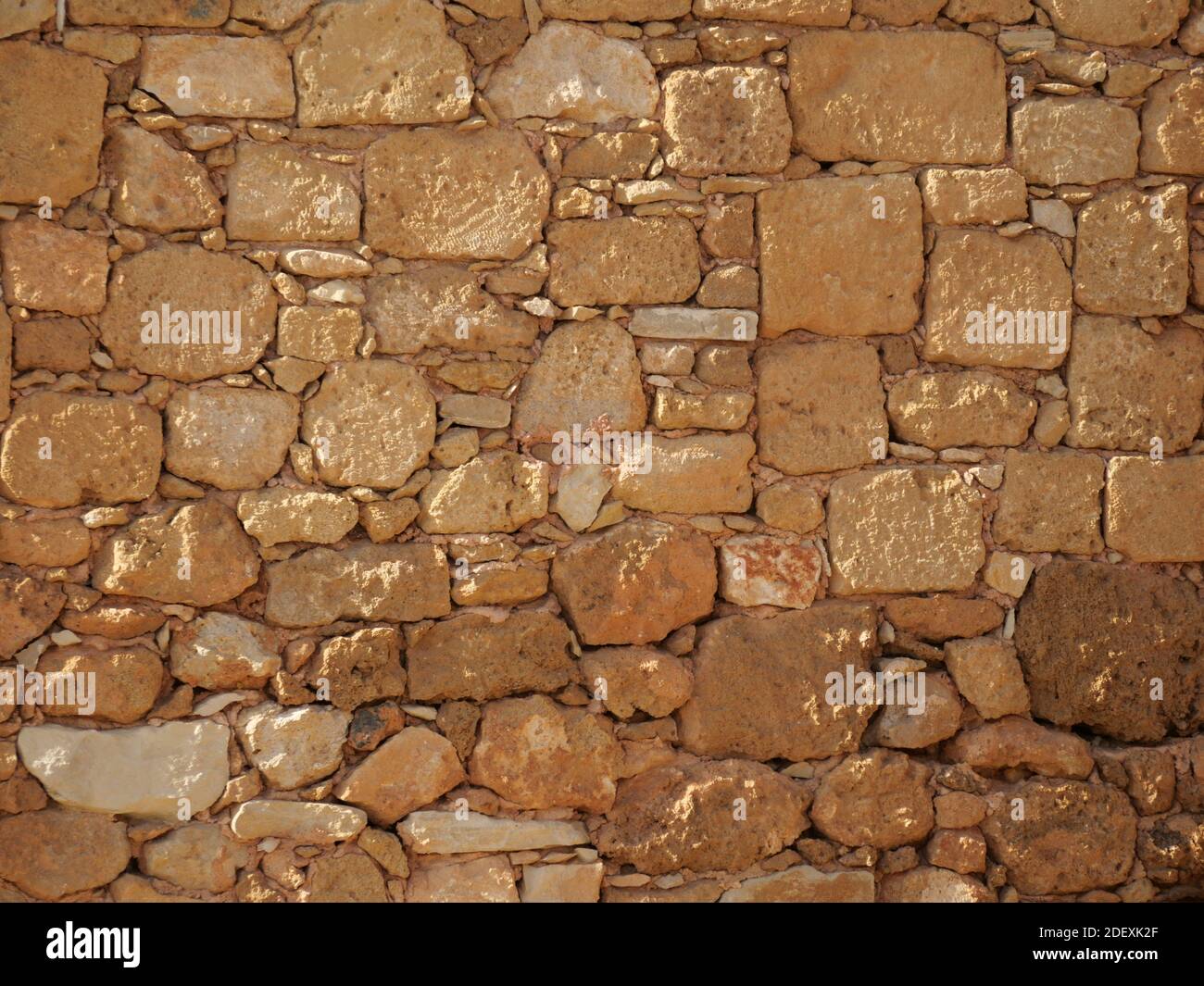 An ancient stone wall - ruins of an old historical castle Stock Photo ...