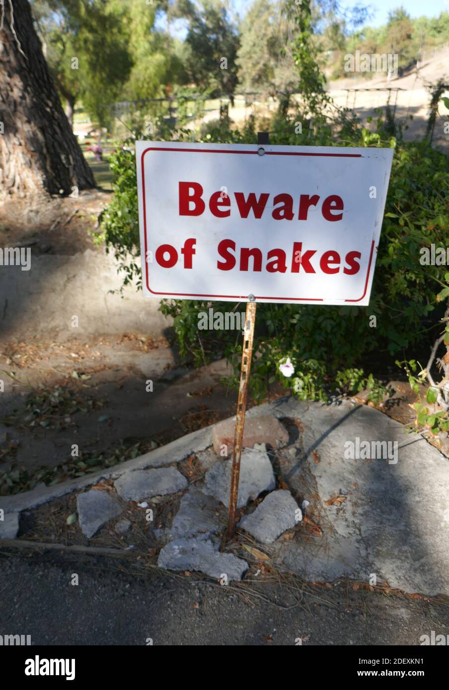Beware Of Snakes Sign High Resolution Stock Photography and Images - Alamy