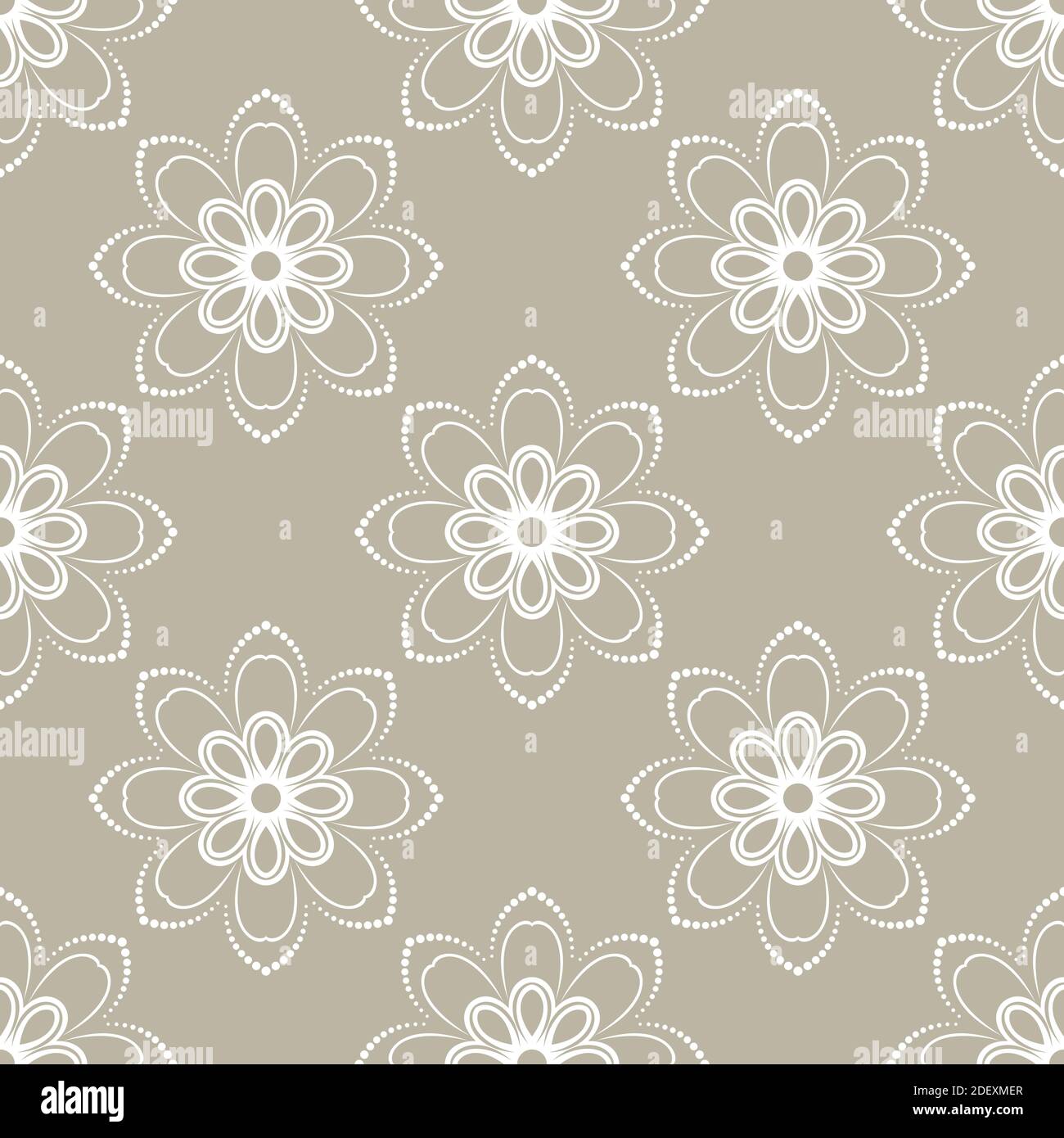Floral Fine Seamless Pattern Stock Photo - Alamy