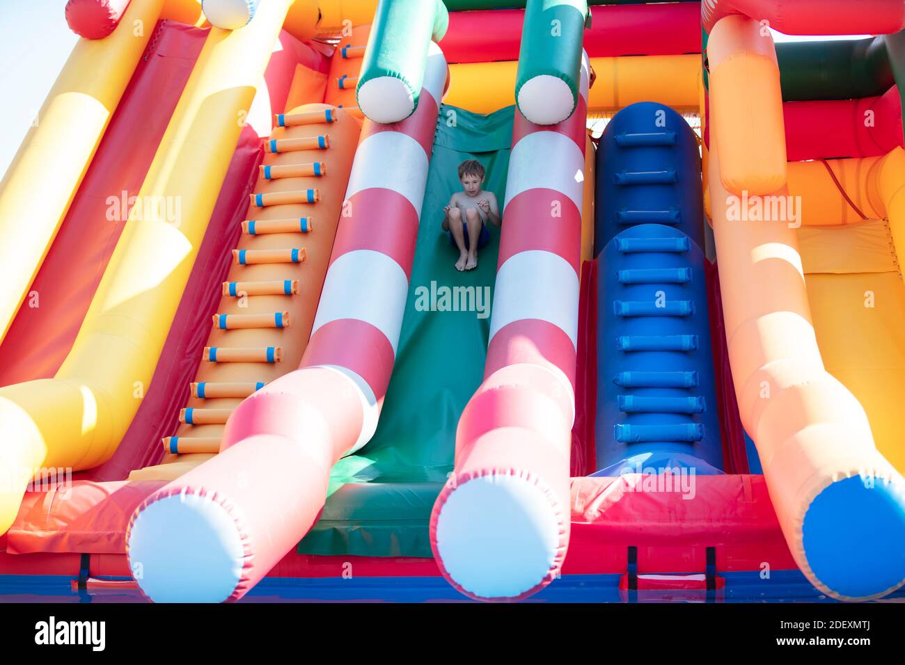 Inflatable slides hi-res stock photography and images - Alamy