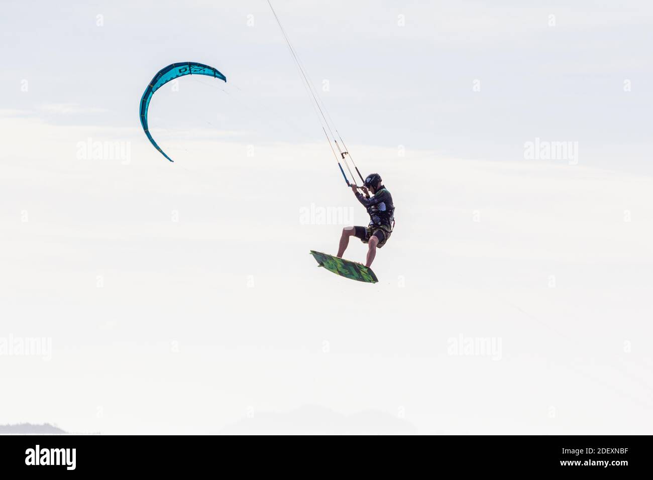 Kite boarding in Capusan Beach, Cuyo, Palawan, Philippines Stock Photo ...