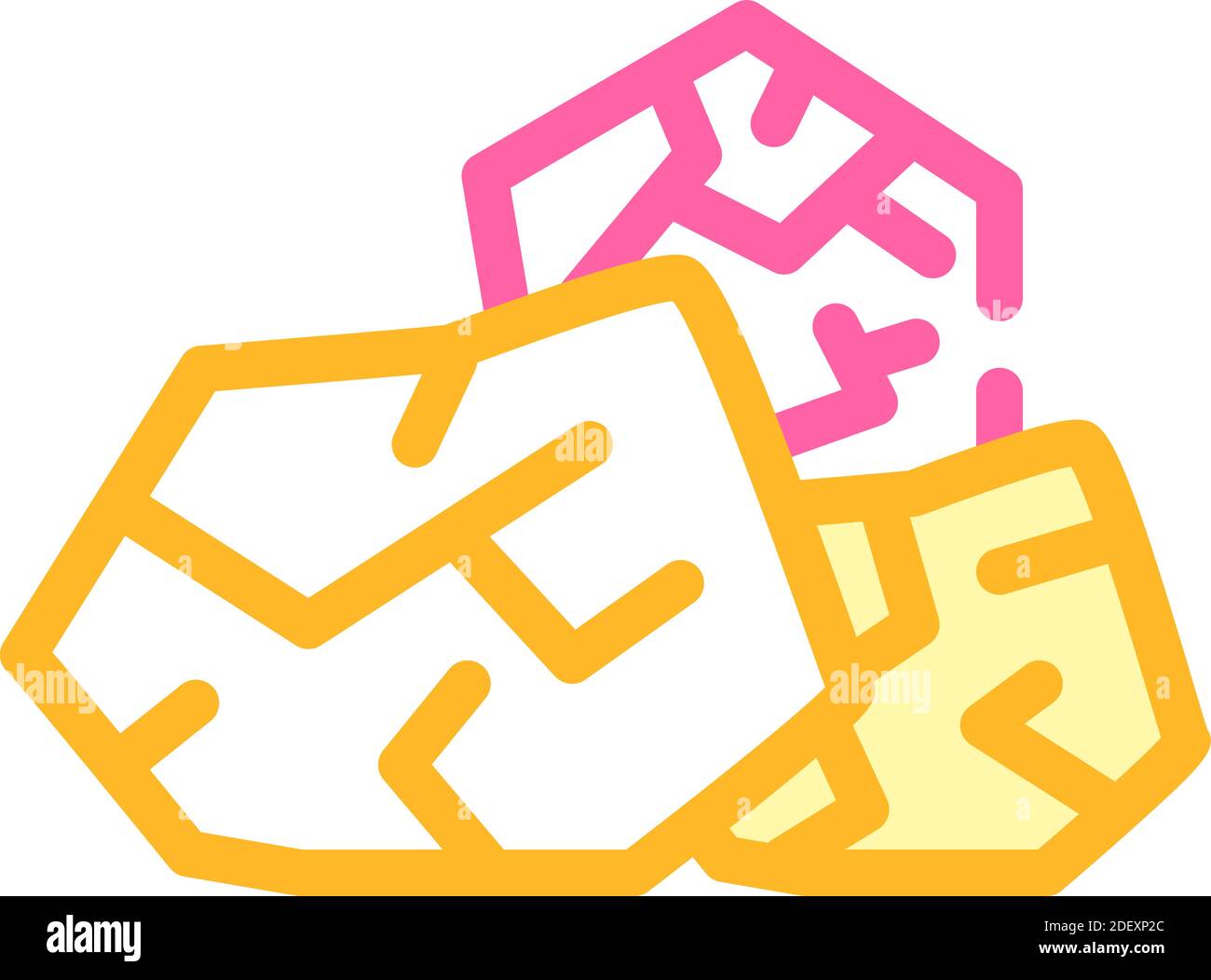 throwing stones color icon vector illustration Stock Vector Image & Art ...