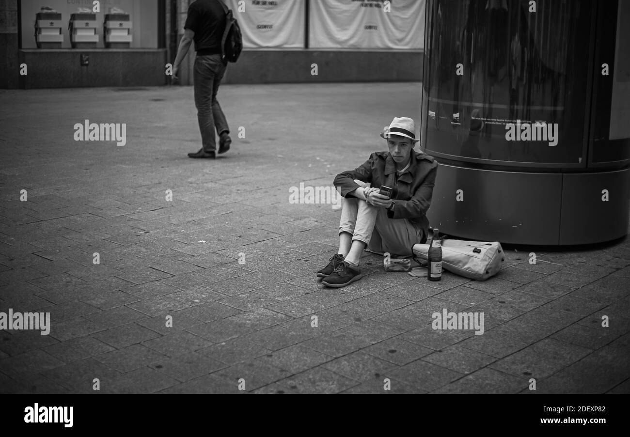 Chilling Black and White Stock Photos & Images - Alamy