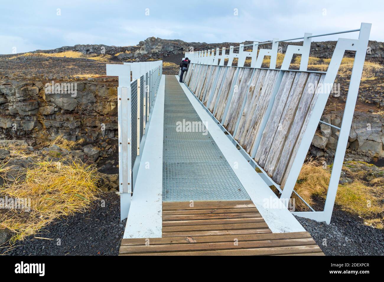 Bridge Between Two Continents, Reykjanes Peninsula, Southern Iceland ...