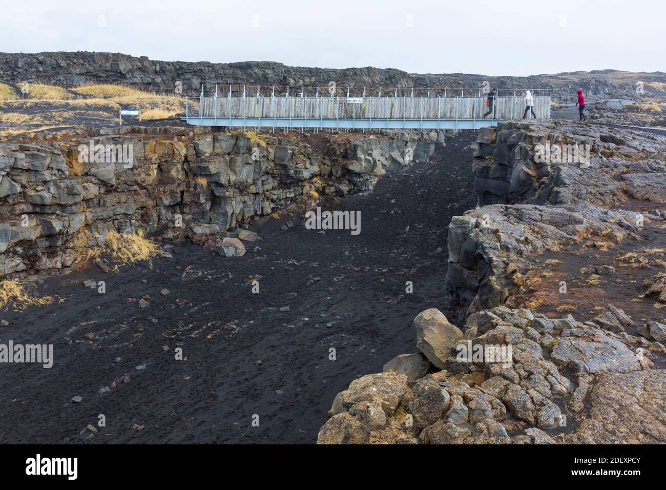 Bridge Between Two Continents, Reykjanes Peninsula, Southern Iceland ...
