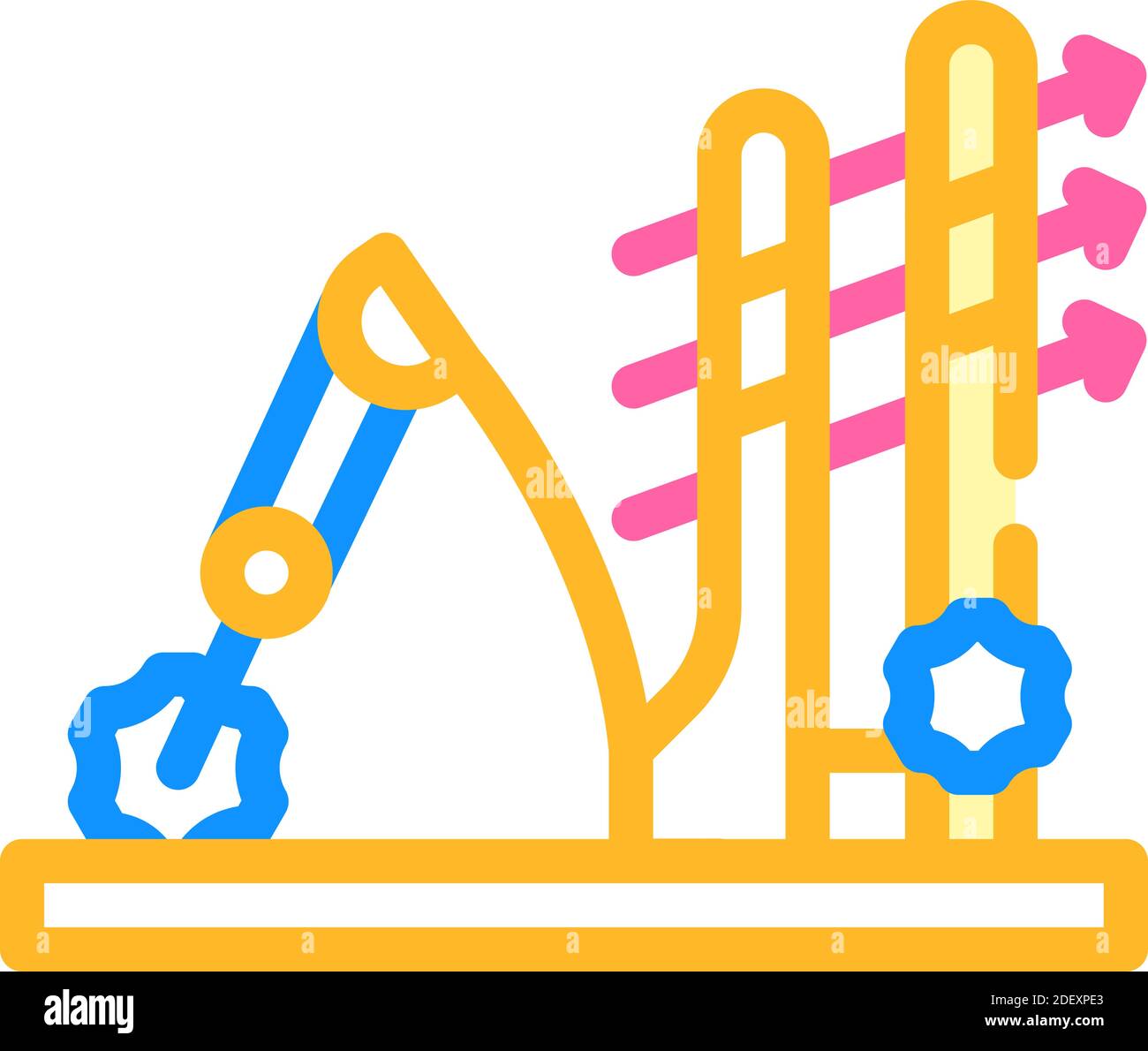 arrow thrower color icon vector illustration flat Stock Vector Image ...