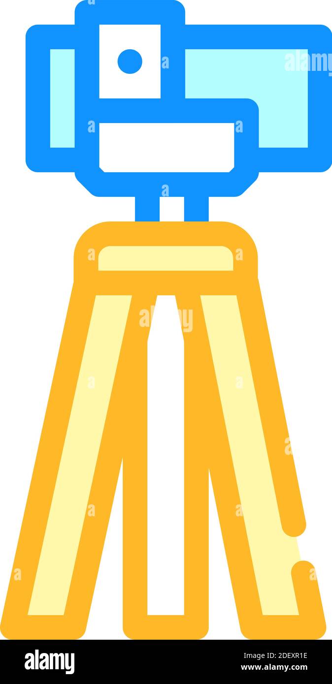 theodolite, vertical projection device color icon vector illustration ... theodolite, vertical projection device color icon vector illustration ...