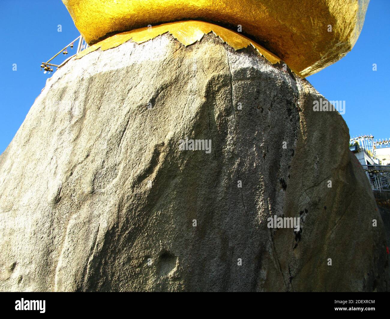 Kyaiktiyo Pagoda, Golden rock, the vintage temple in Myanmar Stock ...