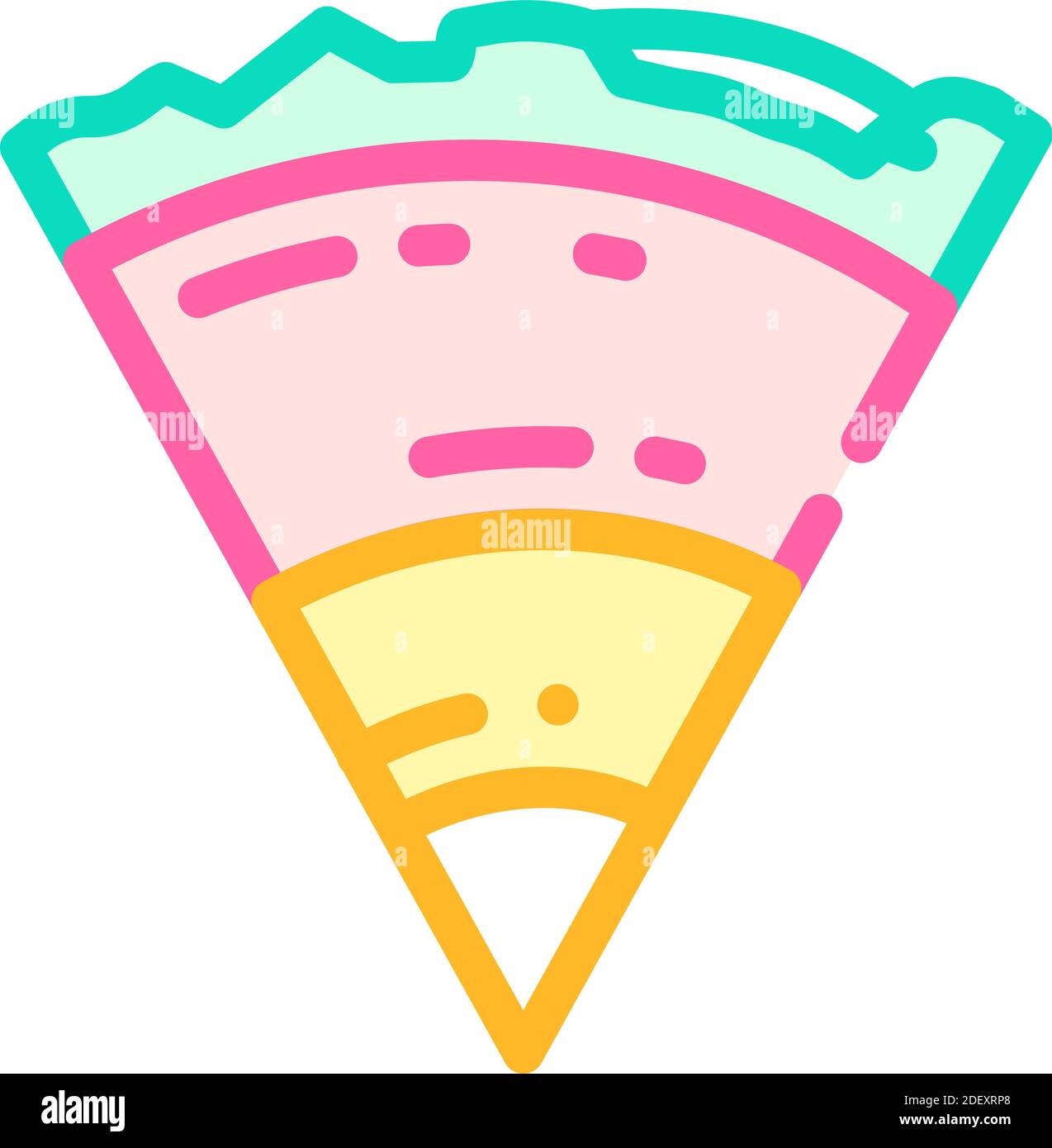 earth structure color icon vector illustration flat Stock Vector Image ...