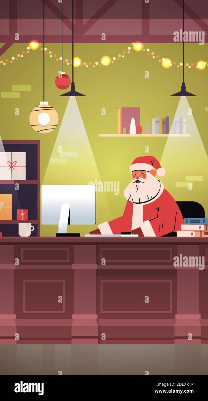 Cartoon santa workshop hi-res stock photography and images - Alamy