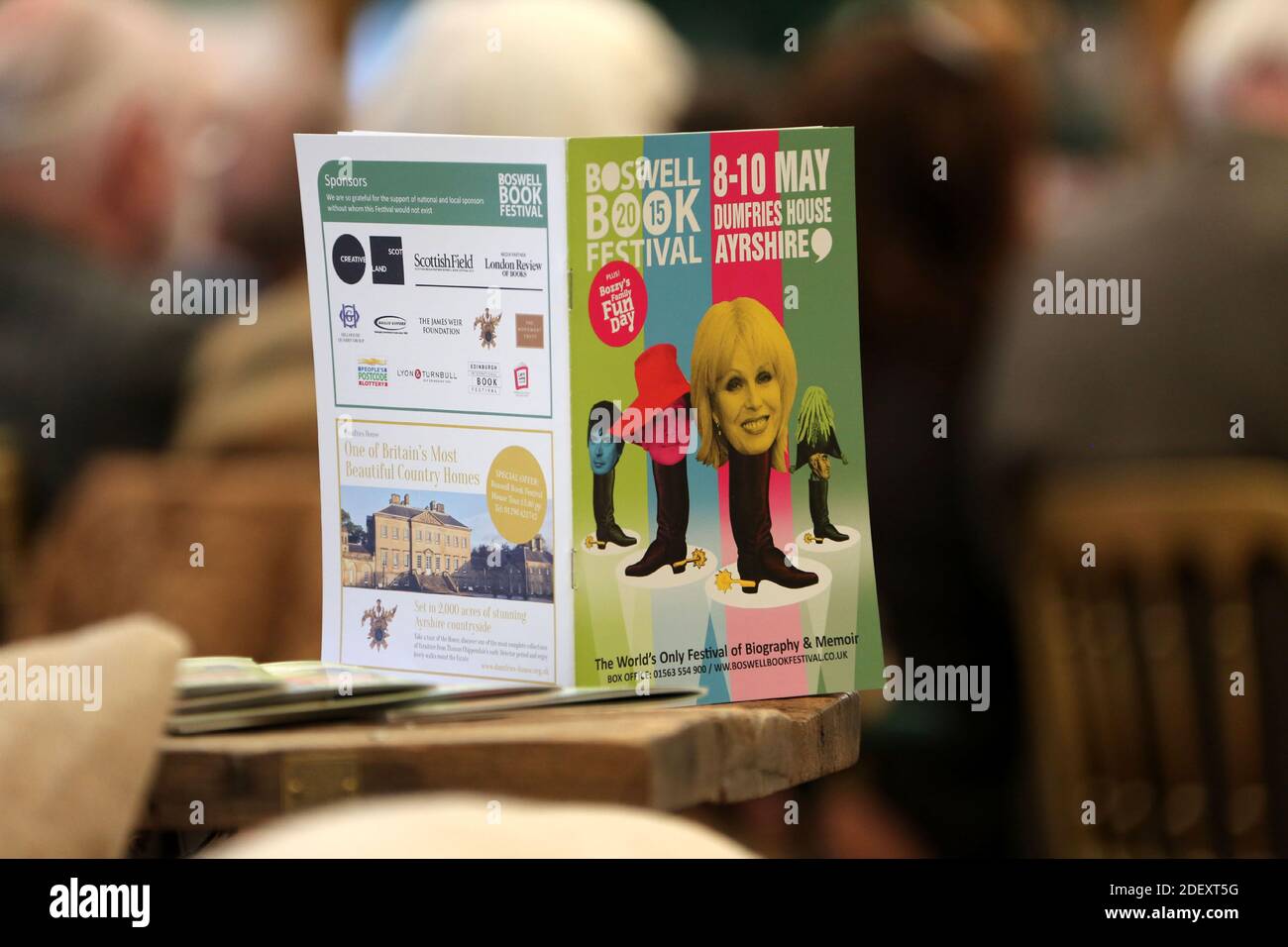 Joanna Lumley OBE at the Boswell Book Festival Dumfries House, East ...
