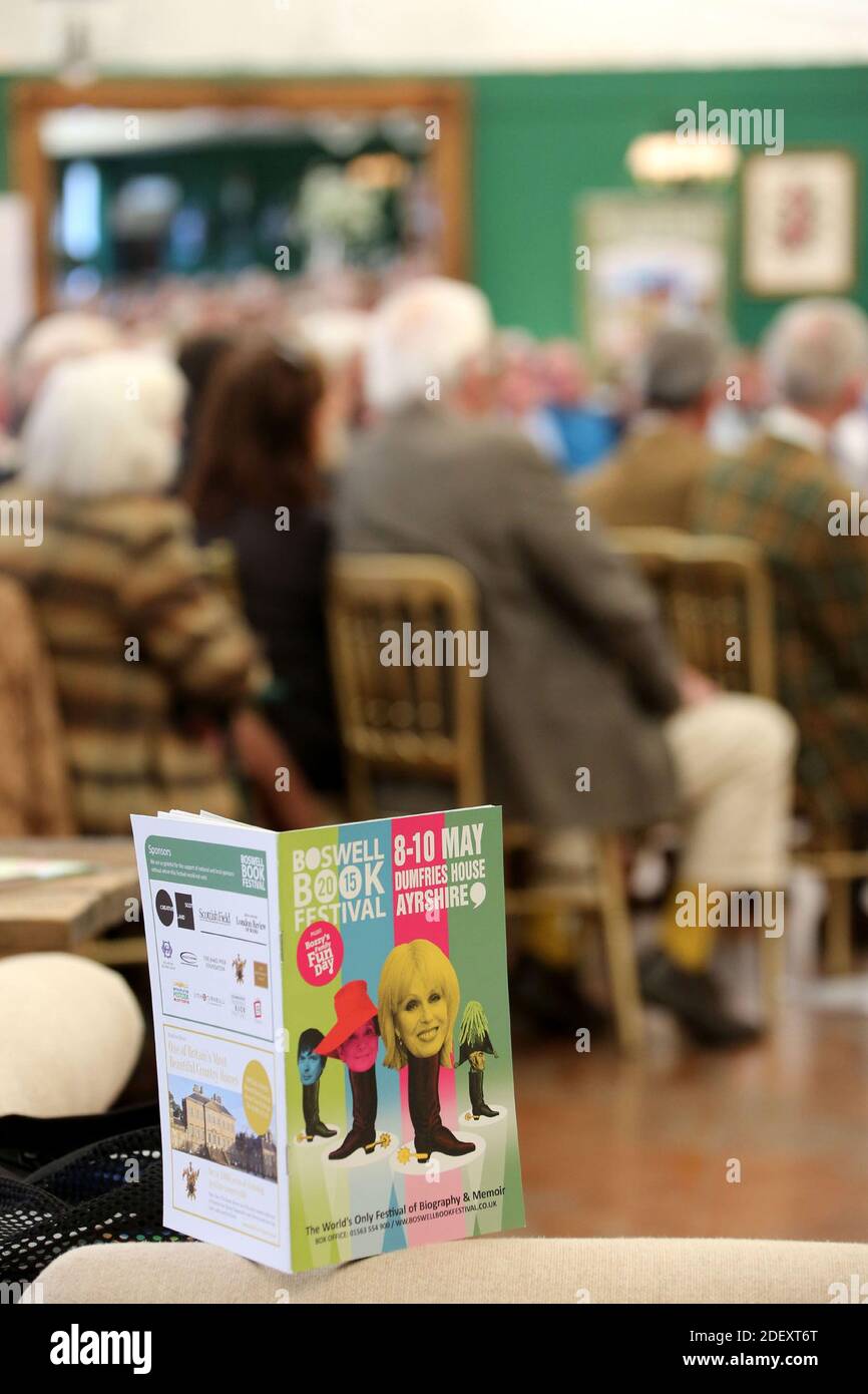Joanna Lumley OBE at the Boswell Book Festival Dumfries House, East ...