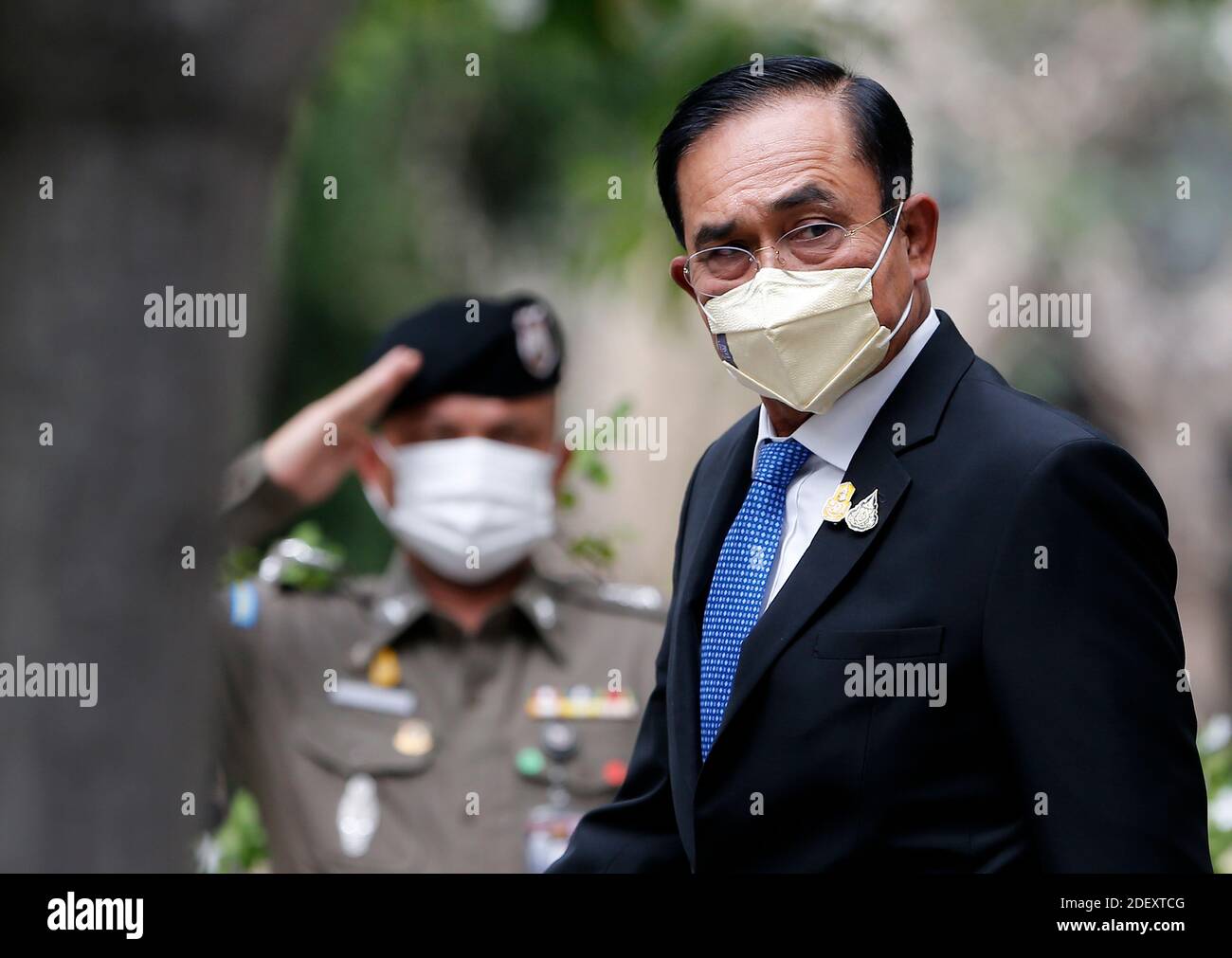Thailand's Prime Minister, Prayuth Chan-O-Cha is seen wearing a ...