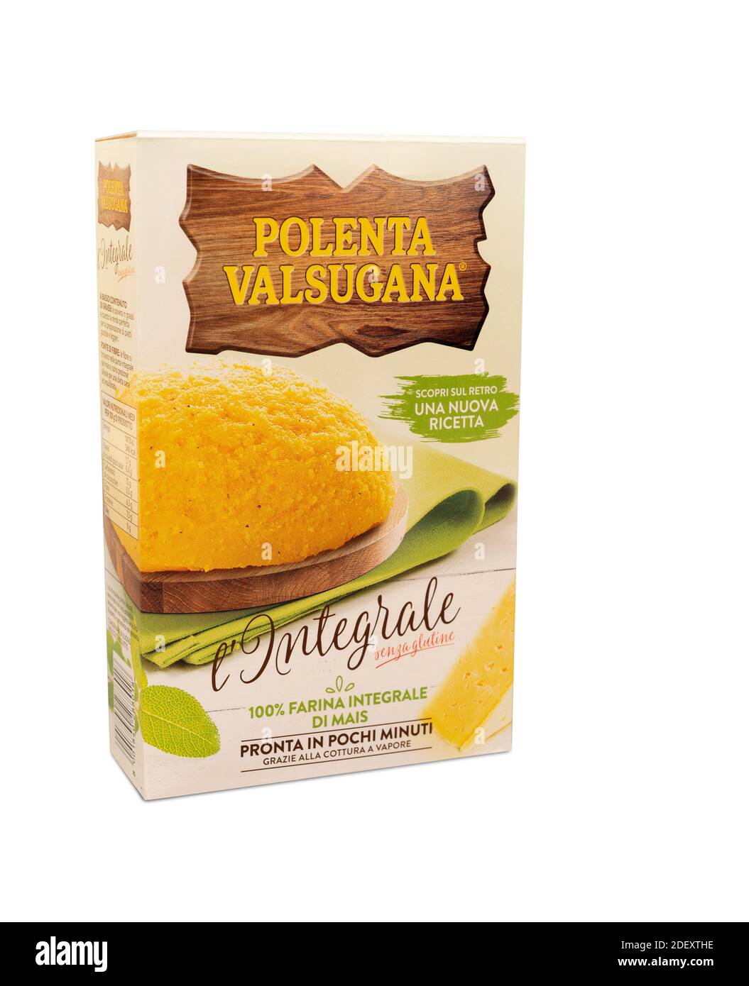Italy, november 2020 :pack of polenta valsugana italian food ...