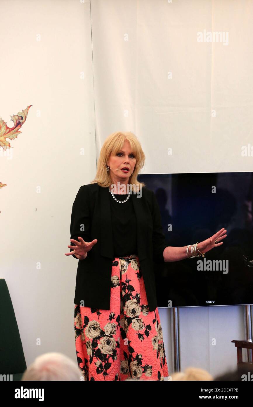 Joanna Lumley OBE at the Boswell Book Festival Dumfries House, East ...