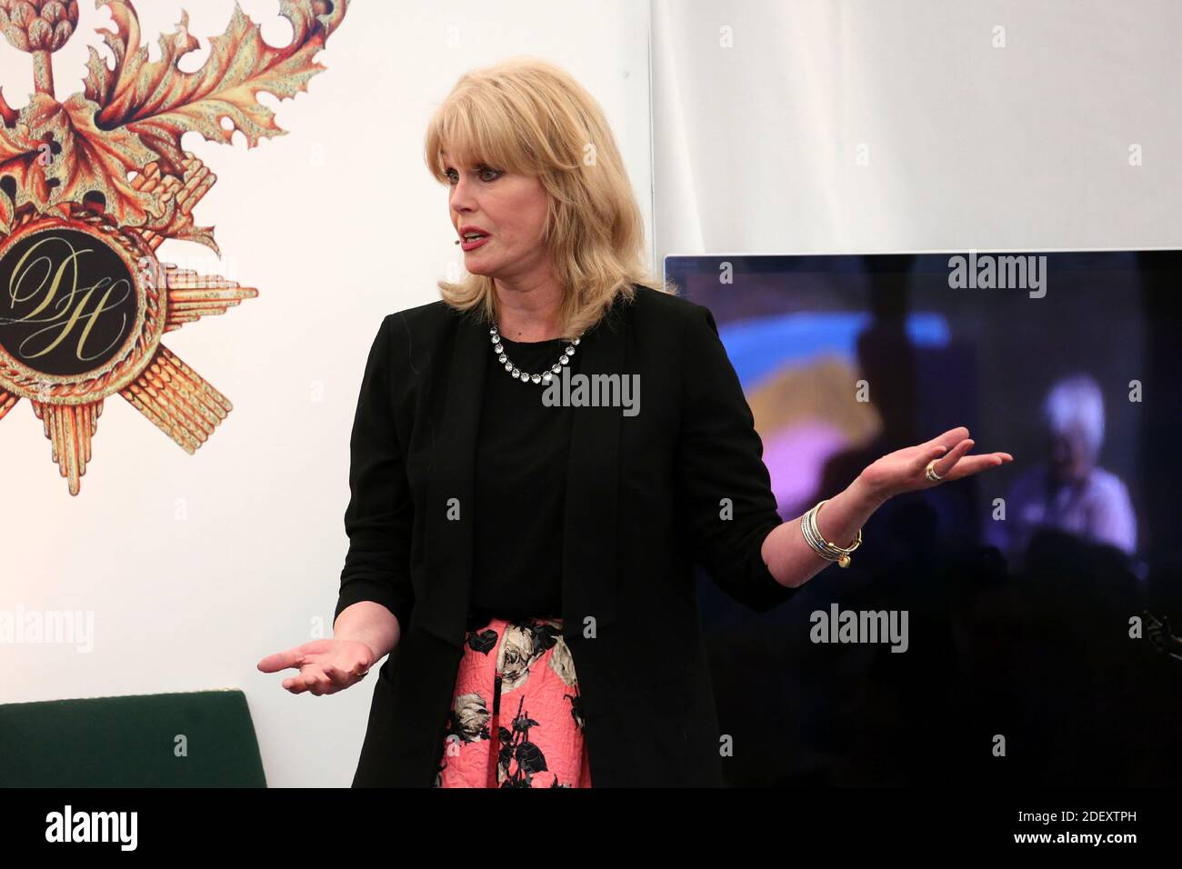 Joanna Lumley OBE at the Boswell Book Festival Dumfries House, East ...