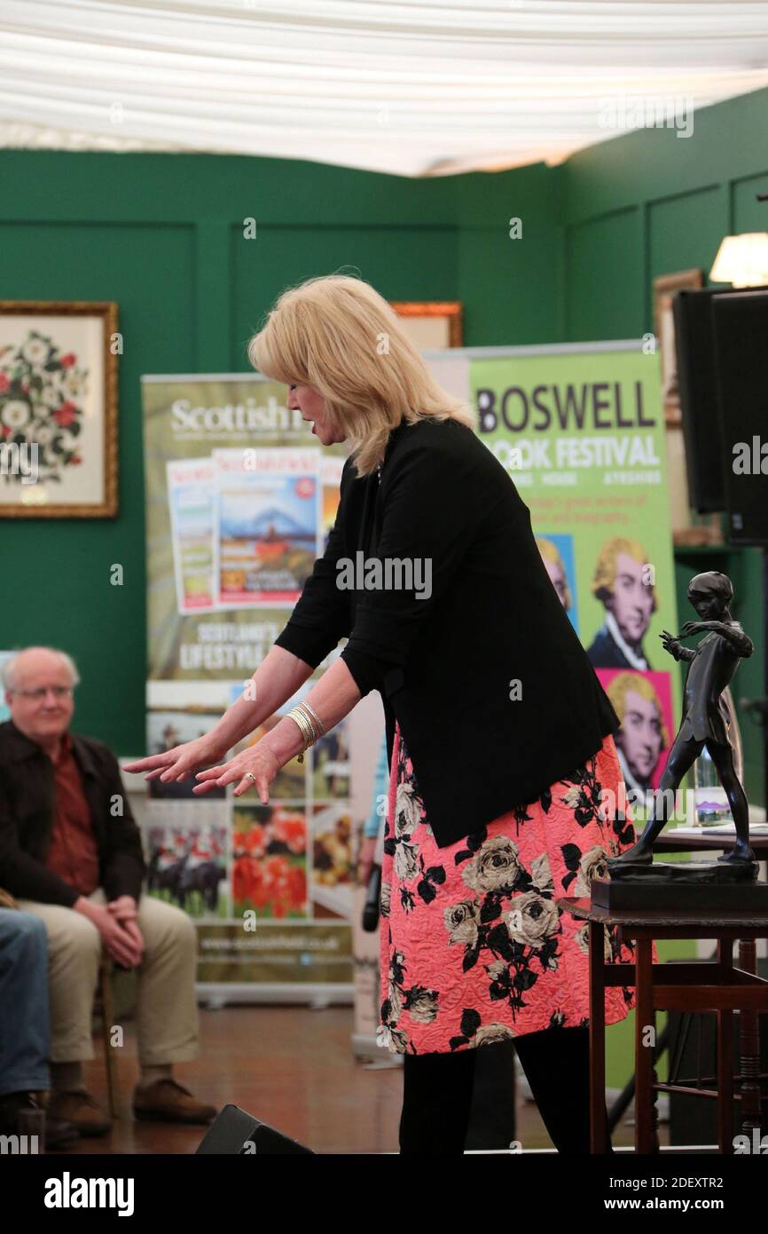 Joanna Lumley OBE at the Boswell Book Festival Dumfries House, East ...