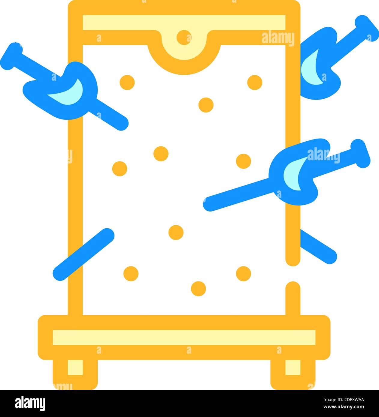 magic box with swords color icon vector illustration Stock Vector Image ...