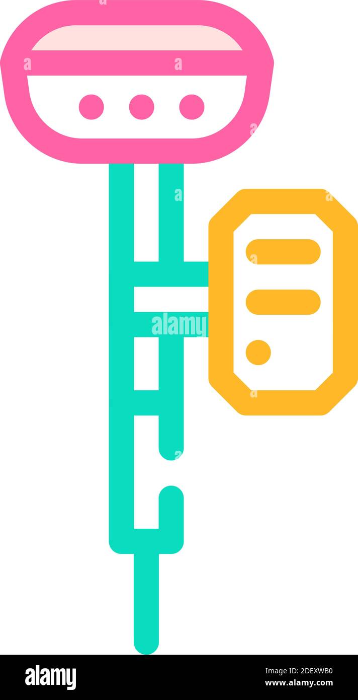 gnss receivers color icon vector illustration flat Stock Vector Image ...