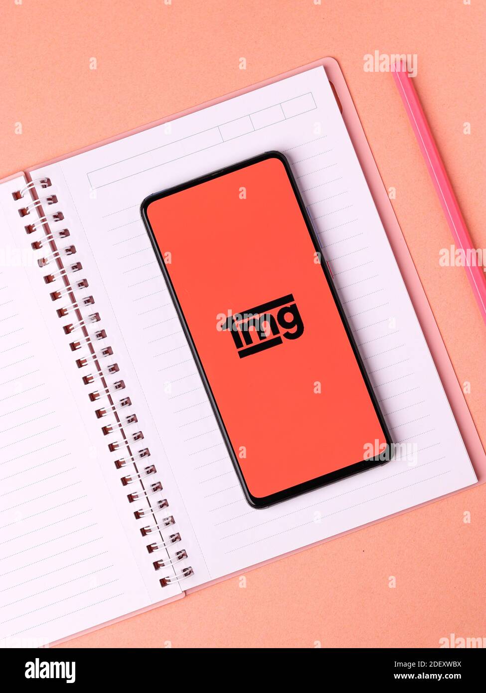 Assam, india - November 29, 2020 : 1mg logo on phone screen stock image ...