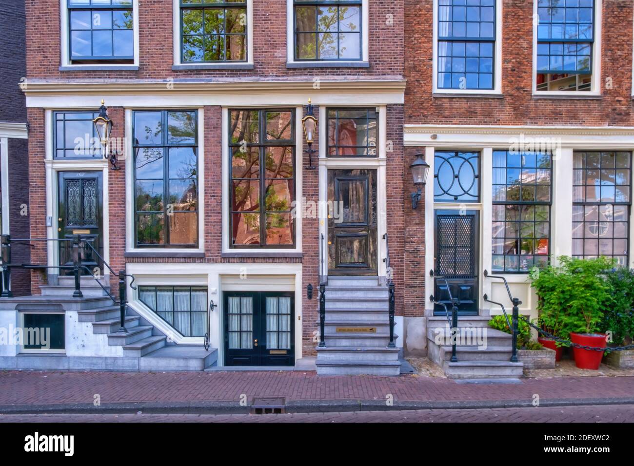 Typical buildings facade in Amsterdam, Netherlands Stock Photo - Alamy
