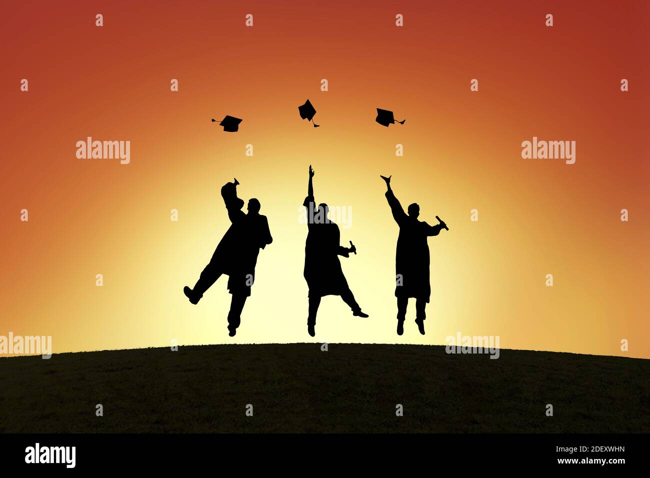 Graduation Celebration university students background Stock Photo - Alamy