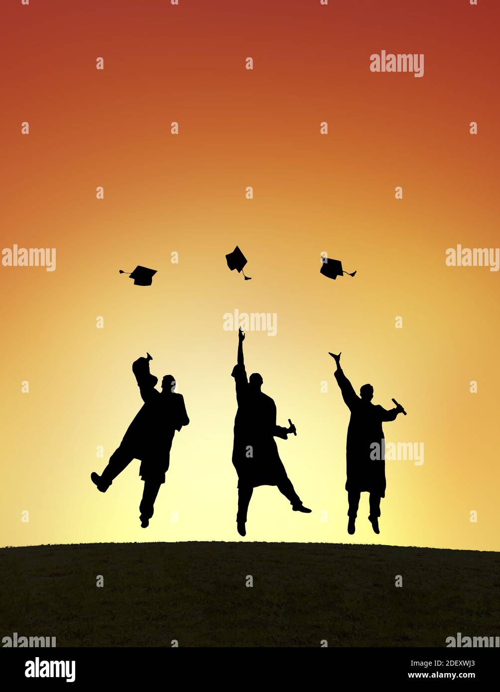 Graduation Celebration university students background Stock Photo - Alamy
