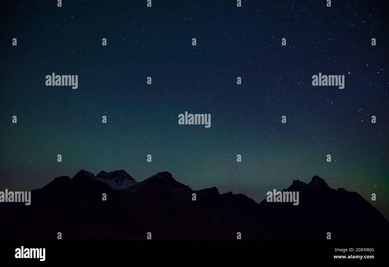 Northern Lights, Stokksnes Peninsula, Hofn, Southern Iceland, Iceland ...