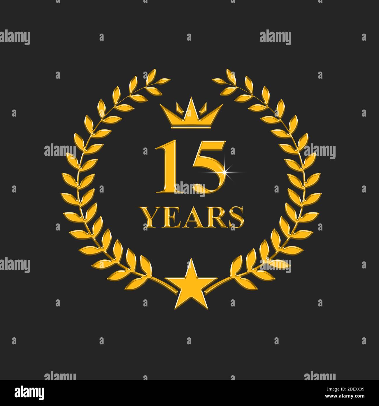 Template 15 years anniversary vector hi-res stock photography and ...