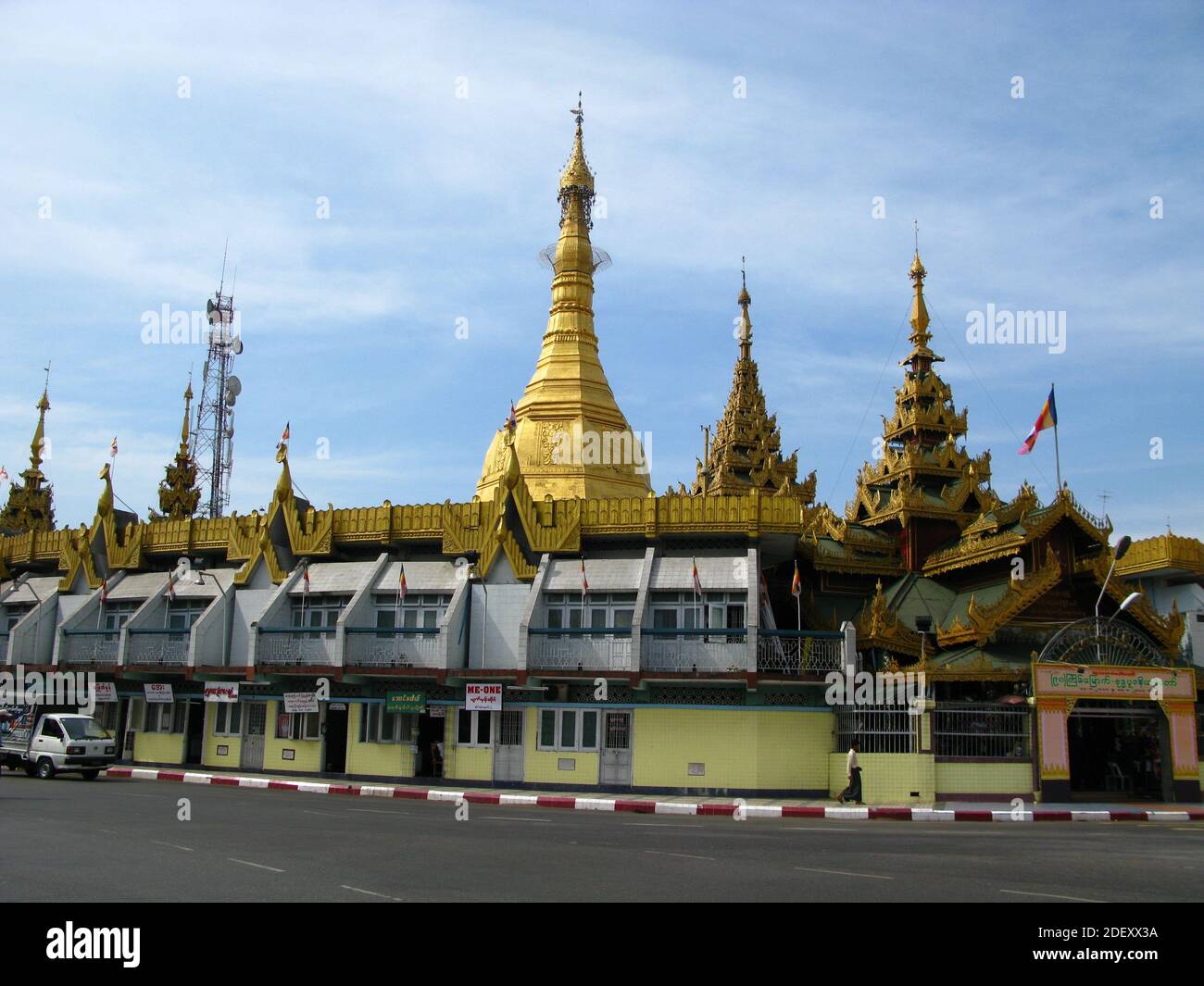 The ancient temple in Yangon, Rangoon, Myanmar Stock Photo - Alamy