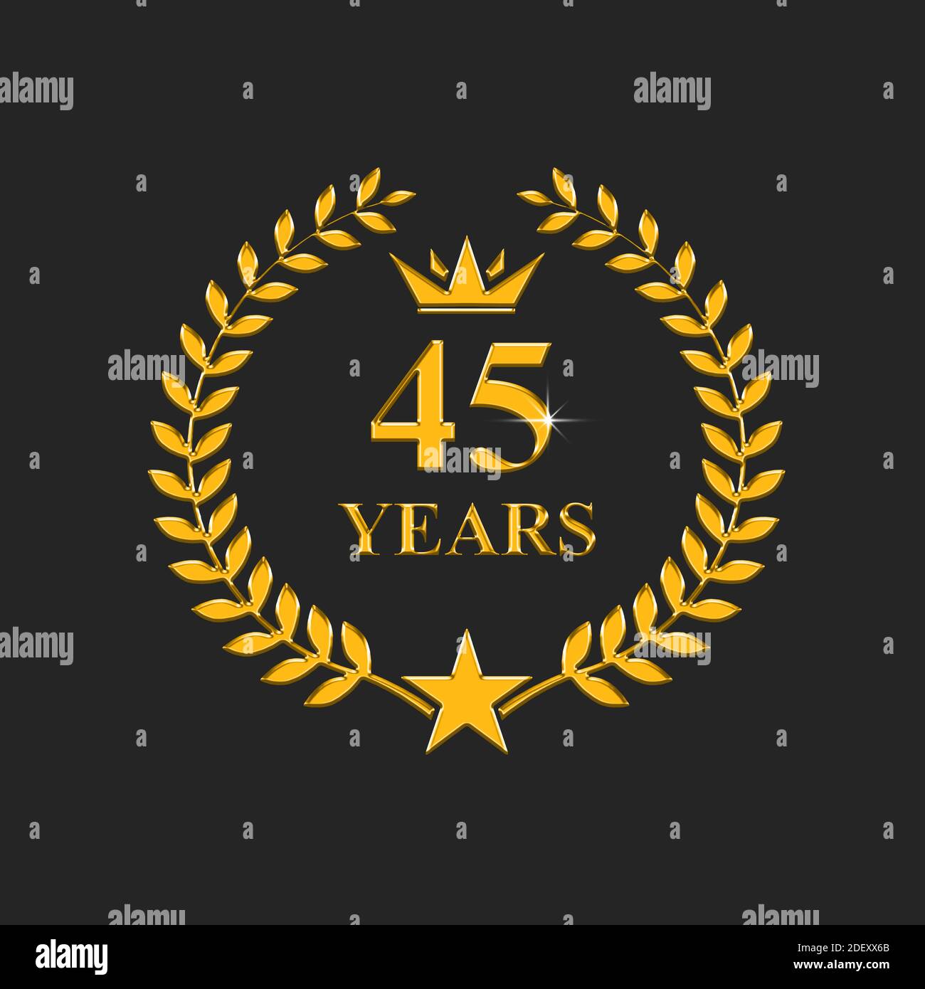 Anniversary 45 celebrating years hi-res stock photography and images ...
