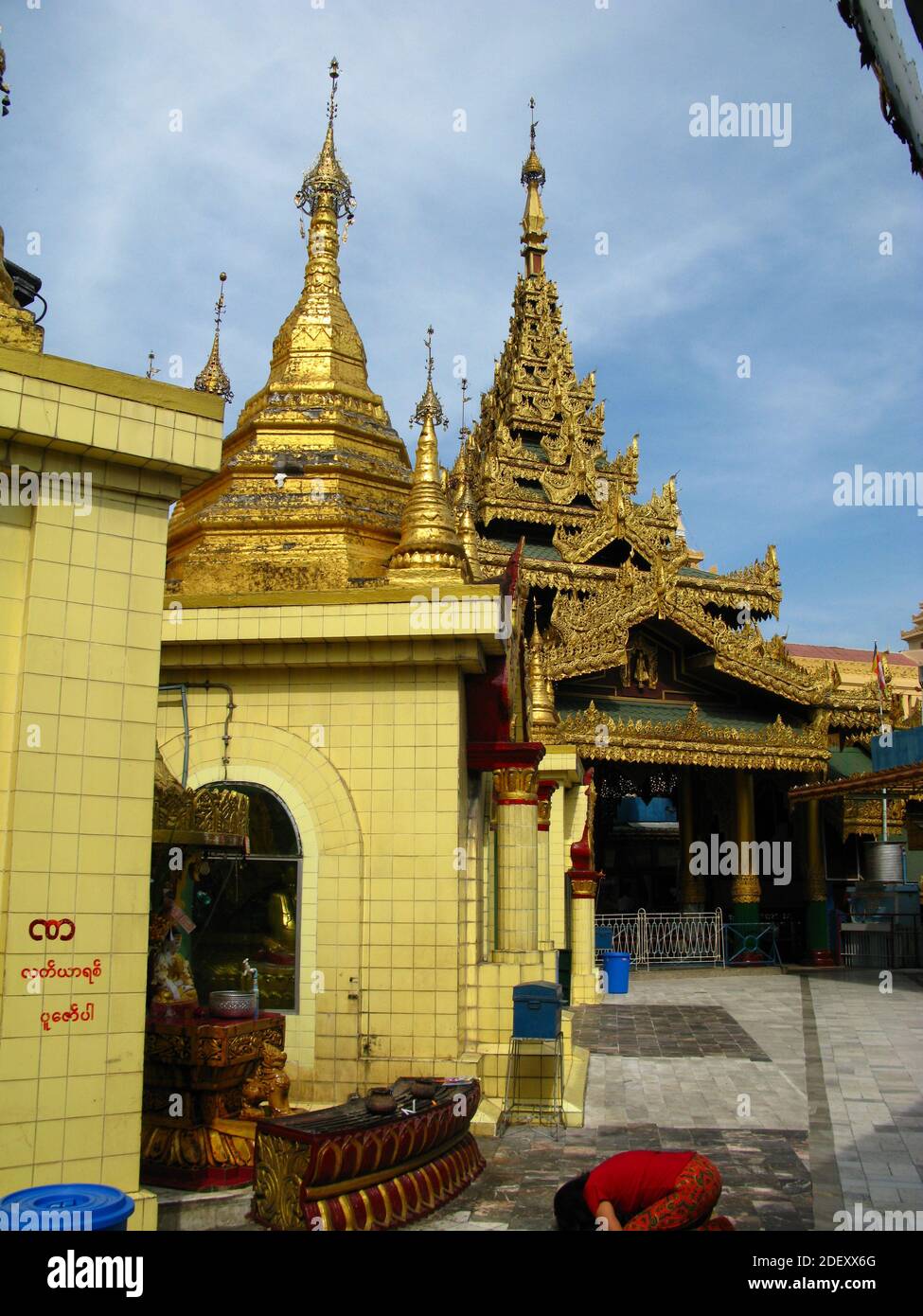 The ancient temple in Yangon, Rangoon, Myanmar Stock Photo - Alamy