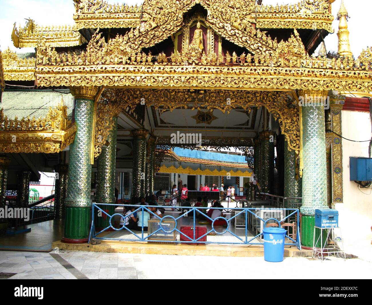 The ancient temple in Yangon, Rangoon, Myanmar Stock Photo - Alamy
