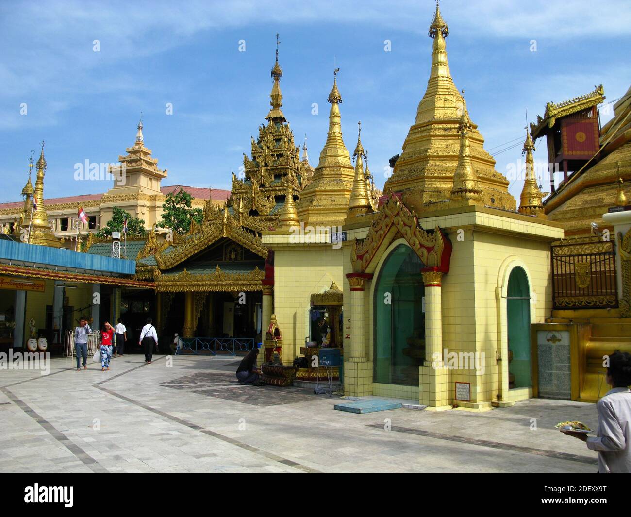 The ancient temple in Yangon, Rangoon, Myanmar Stock Photo - Alamy