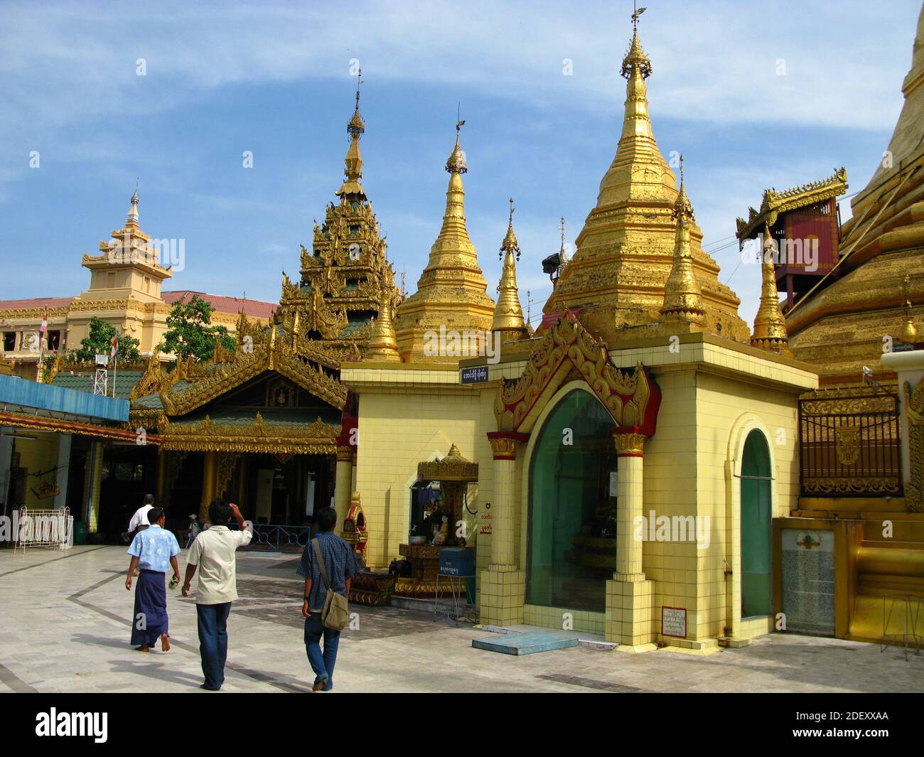 The ancient temple in Yangon, Rangoon, Myanmar Stock Photo - Alamy