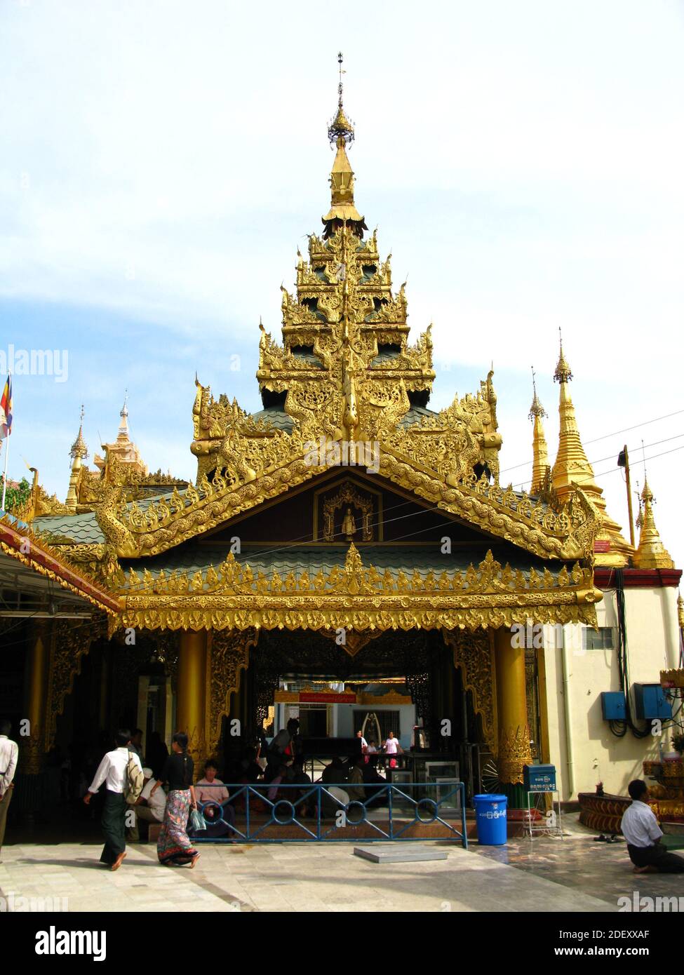 The ancient temple in Yangon, Rangoon, Myanmar Stock Photo - Alamy