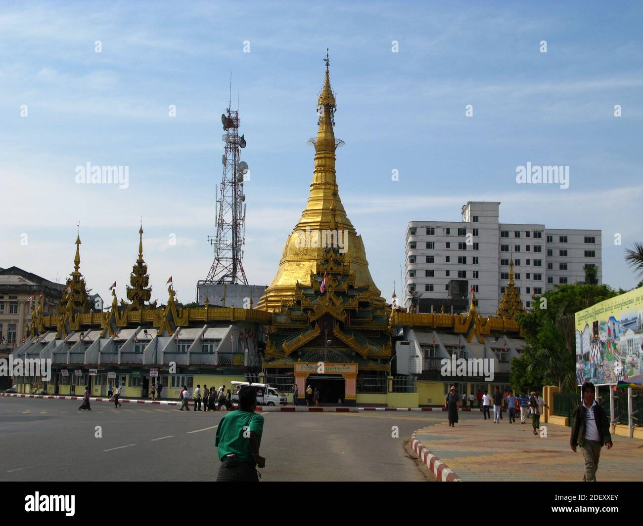 The ancient temple in Yangon, Rangoon, Myanmar Stock Photo - Alamy