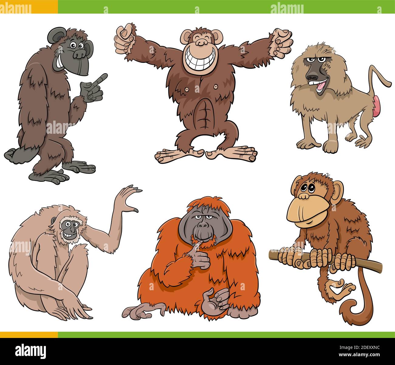 Group of apes Stock Vector Images - Alamy