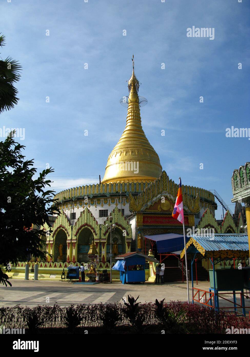 The ancient temple in Yangon, Rangoon, Myanmar Stock Photo - Alamy