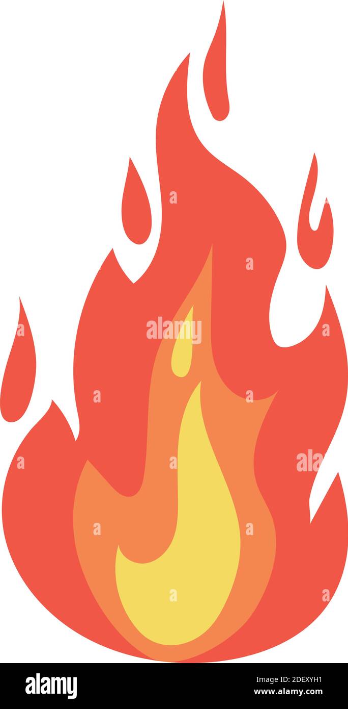 fire of orange, yellow and red color Stock Vector Image & Art - Alamy