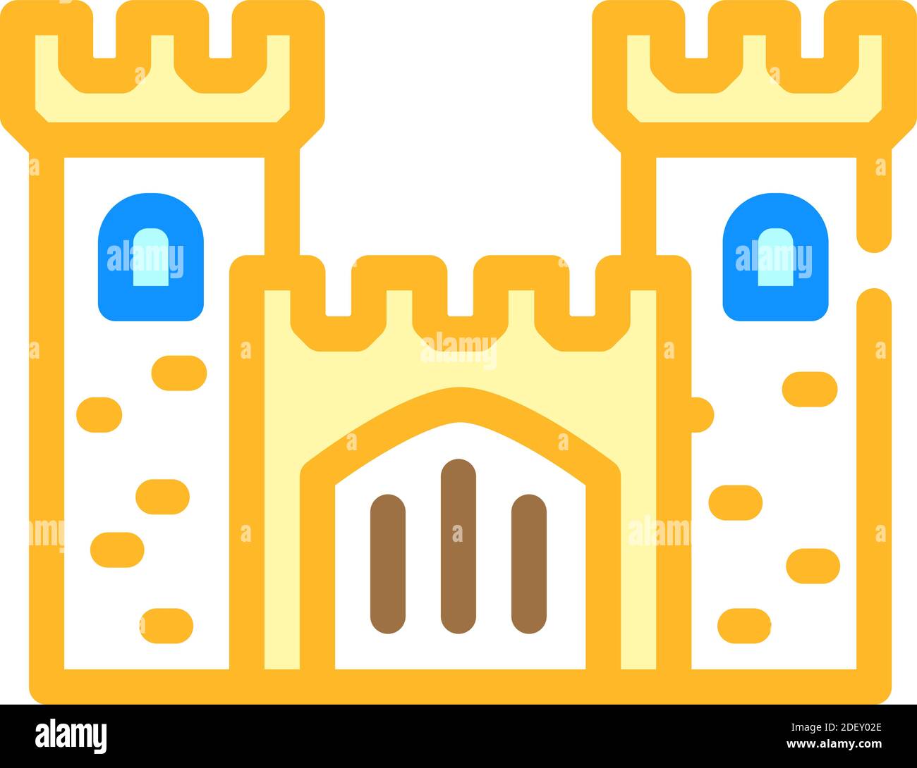 castle medieval building color icon vector illustration Stock Vector ...