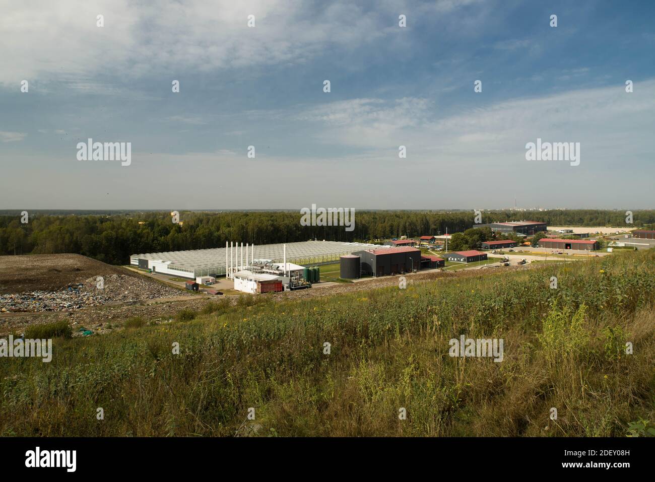 Industrial waste recycling. Production of bio gas from household waste ...