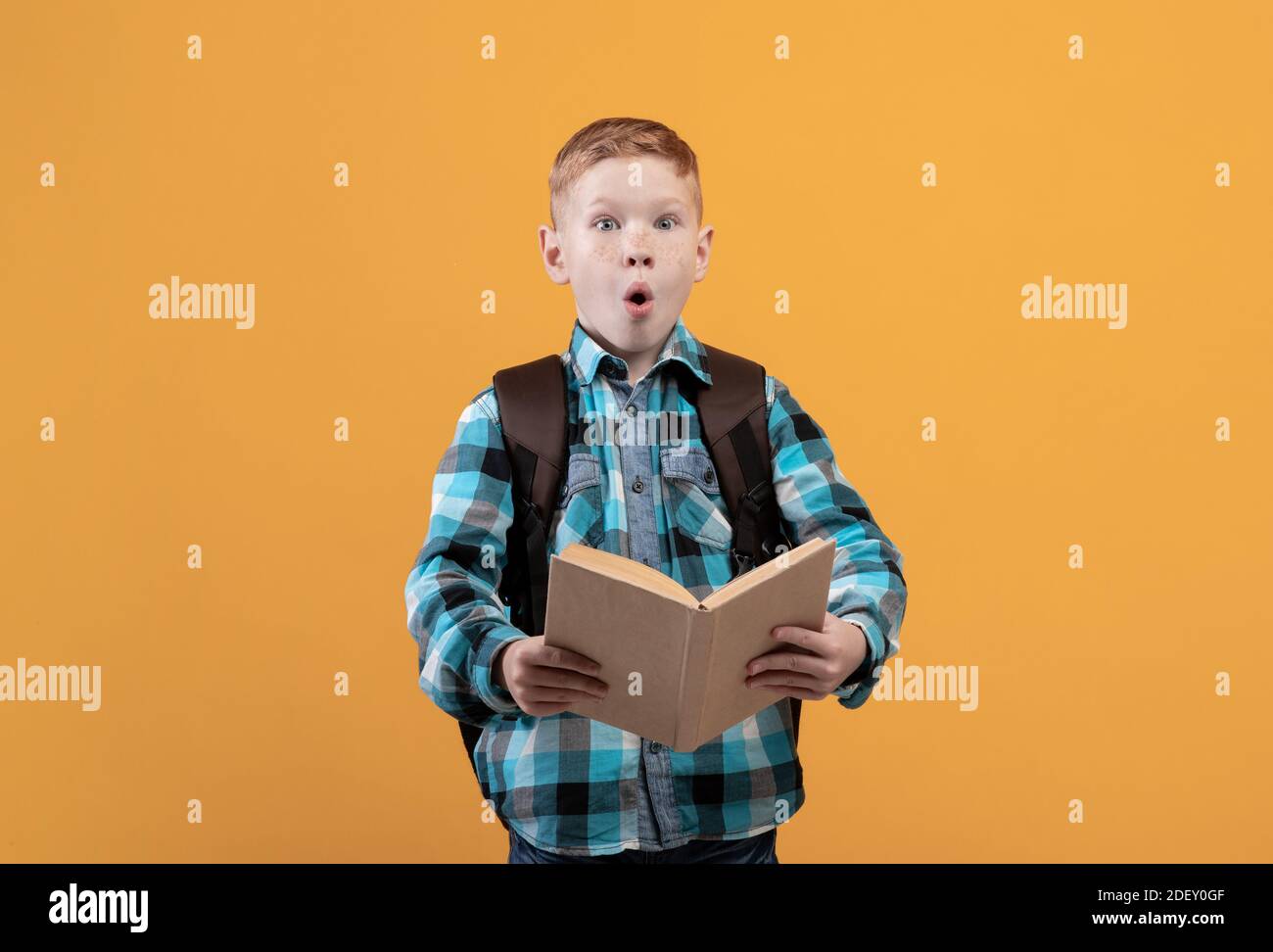 Shocked Child Reading High Resolution Stock Photography and Images - Alamy