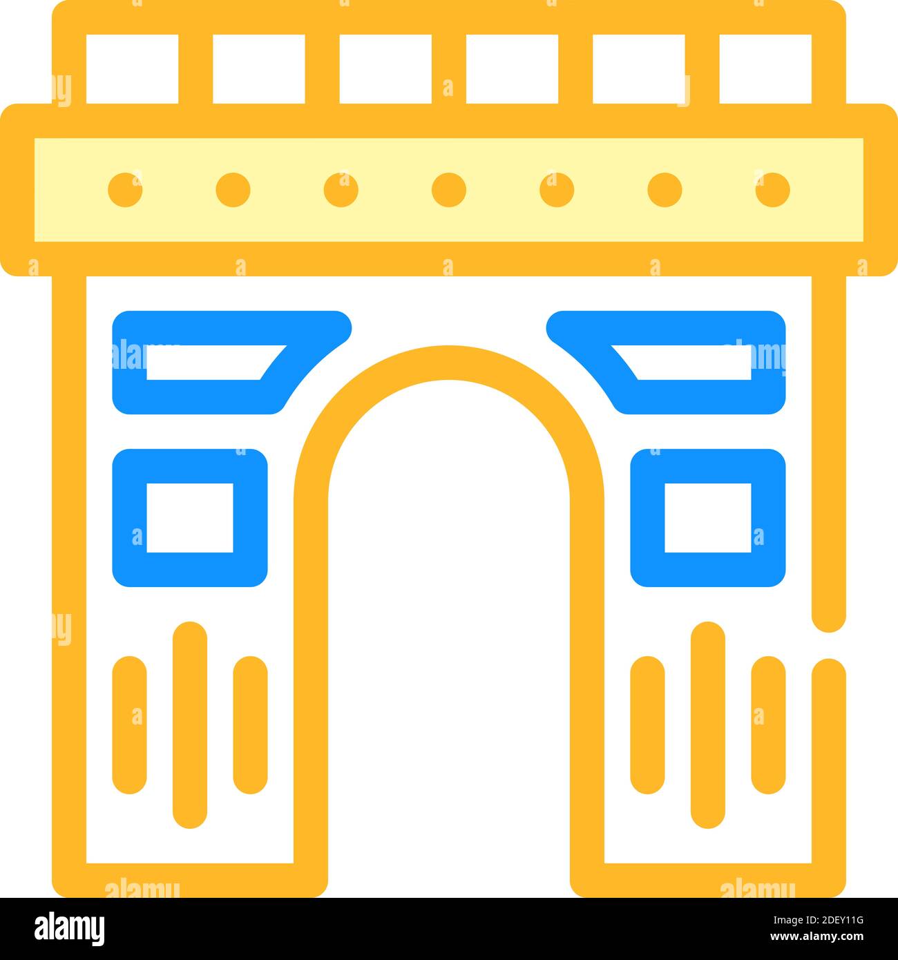 Plan of arch Stock Vector Images - Alamy
