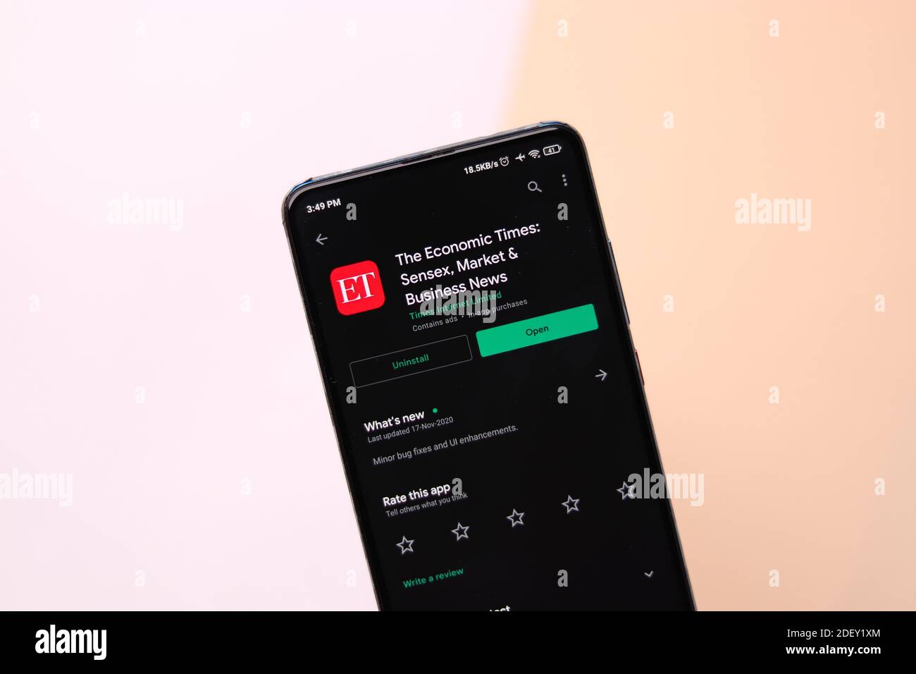 The economic times logo hi-res stock photography and images - Alamy