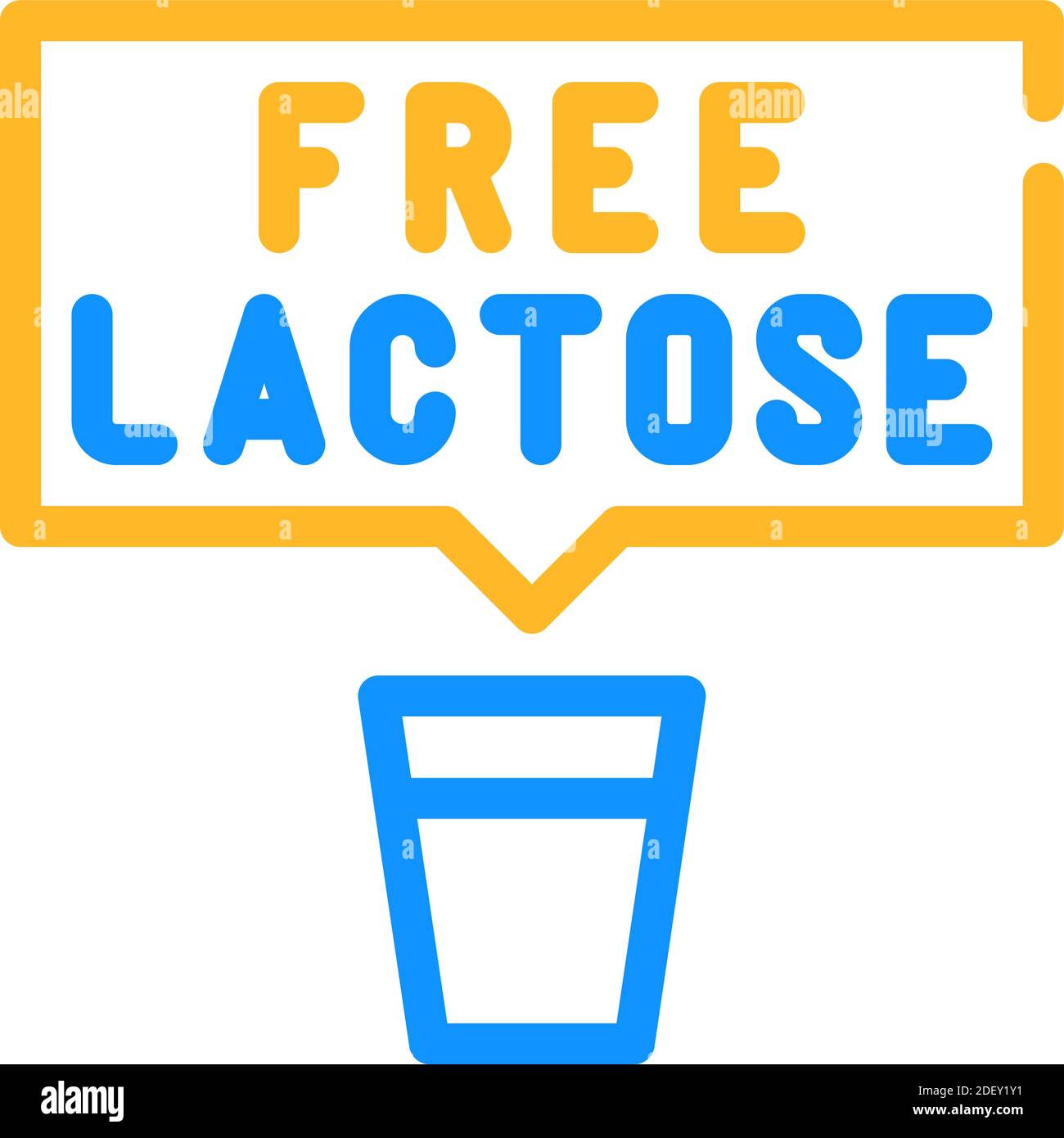 free lactose milk color icon vector illustration Stock Vector Image ...