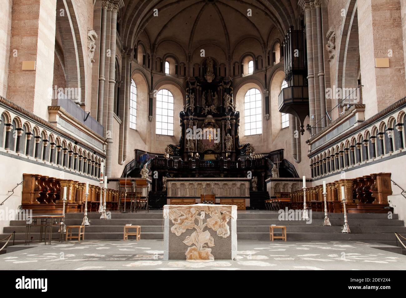 Interior view trier cathedral hi-res stock photography and images - Alamy