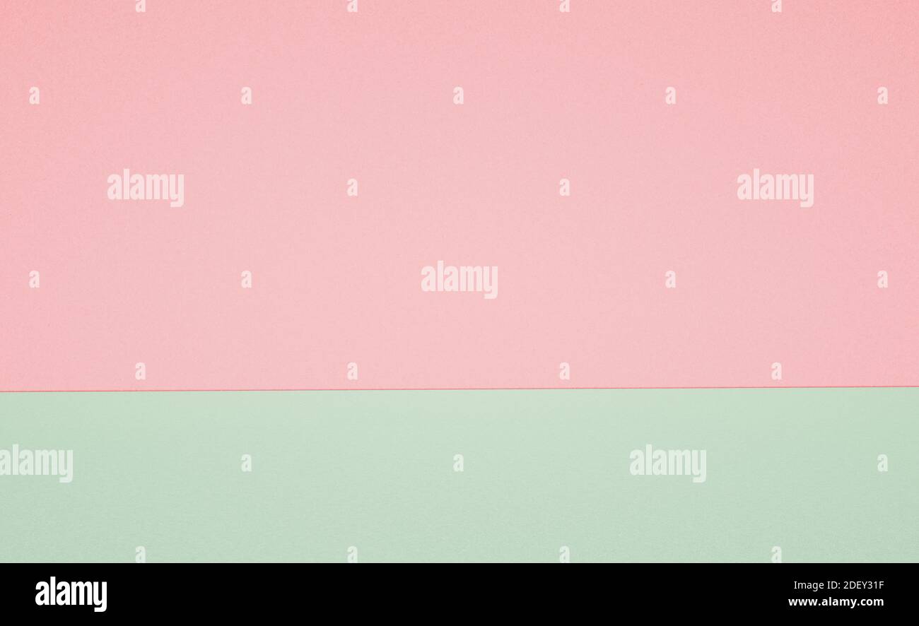 Abstract horizontally divided bi-color retro background, paper texture ...