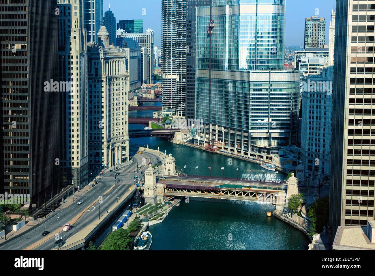 Aerial view of chicago hi-res stock photography and images - Alamy