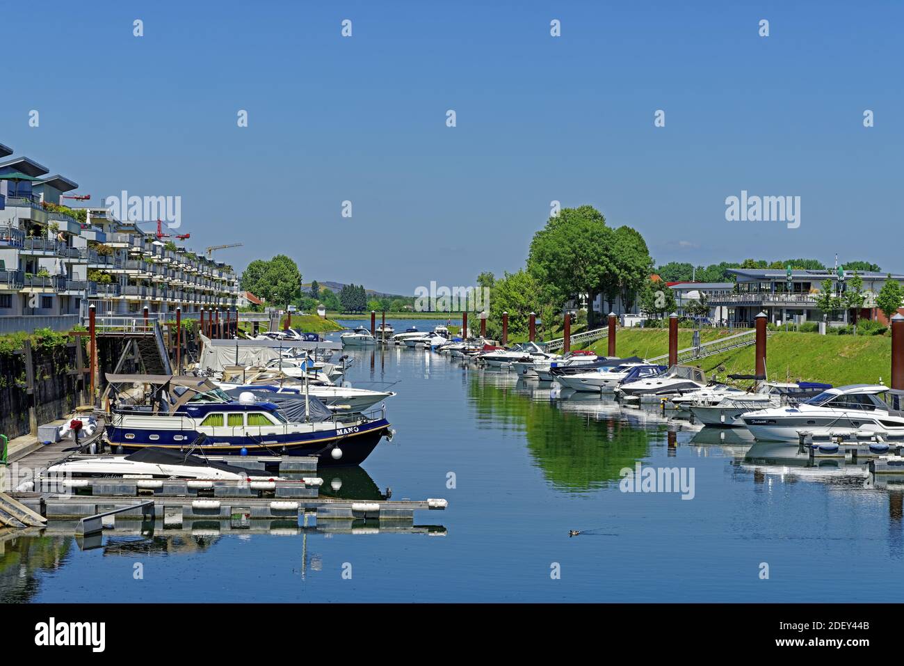 SchUM-Stadt, Altstadt, alter Hafen, Sportboothafen, Yachthafen Stock ...